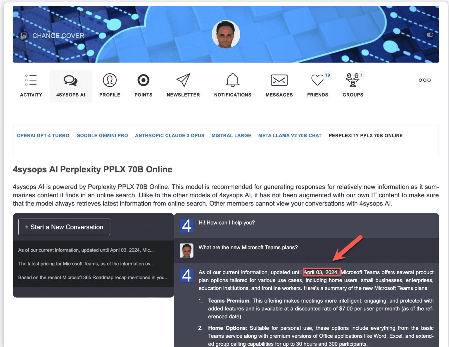 Perplexity on 4sysops: New AI model with integrated online search – 4sysops