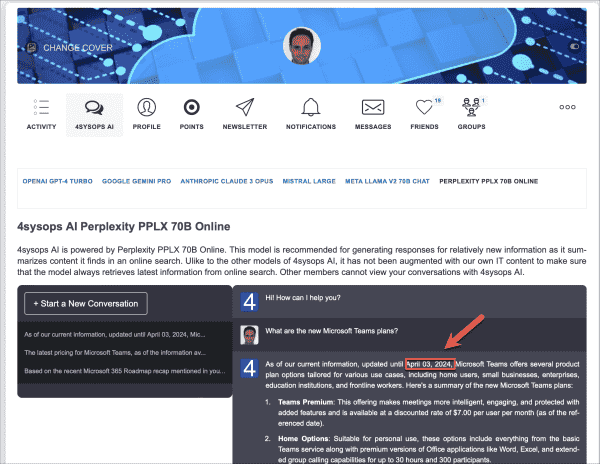 Perplexity on 4sysops: New AI model with integrated online search – 4sysops